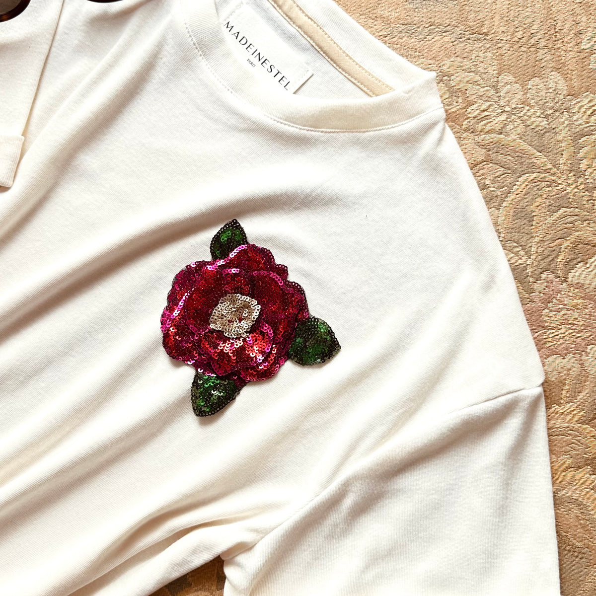 Patch broderie à coudre 3D sequins – MADEINESTEL