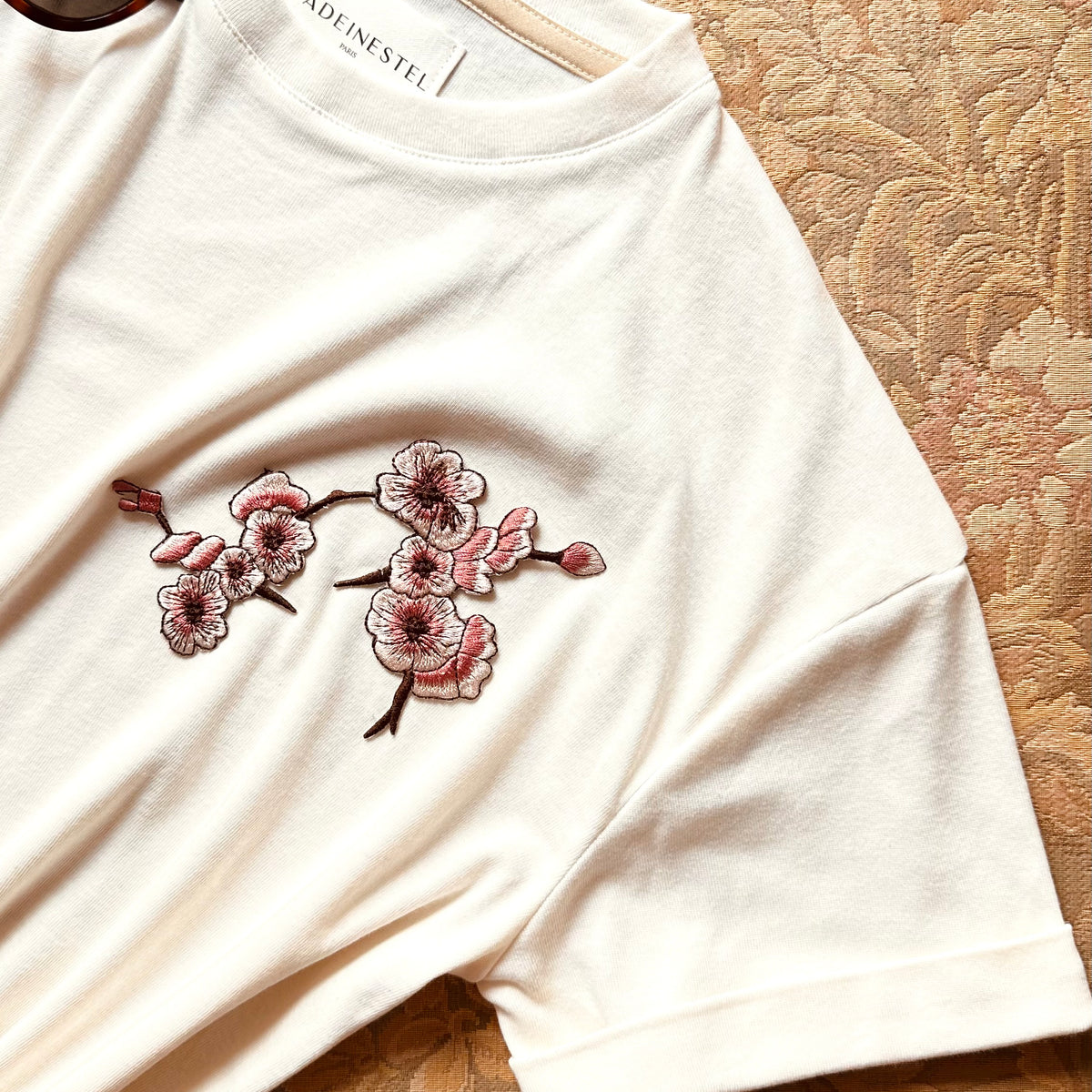 Patch broderie à coudre ou à thermocoller fleurs de cerisier – MADEINESTEL